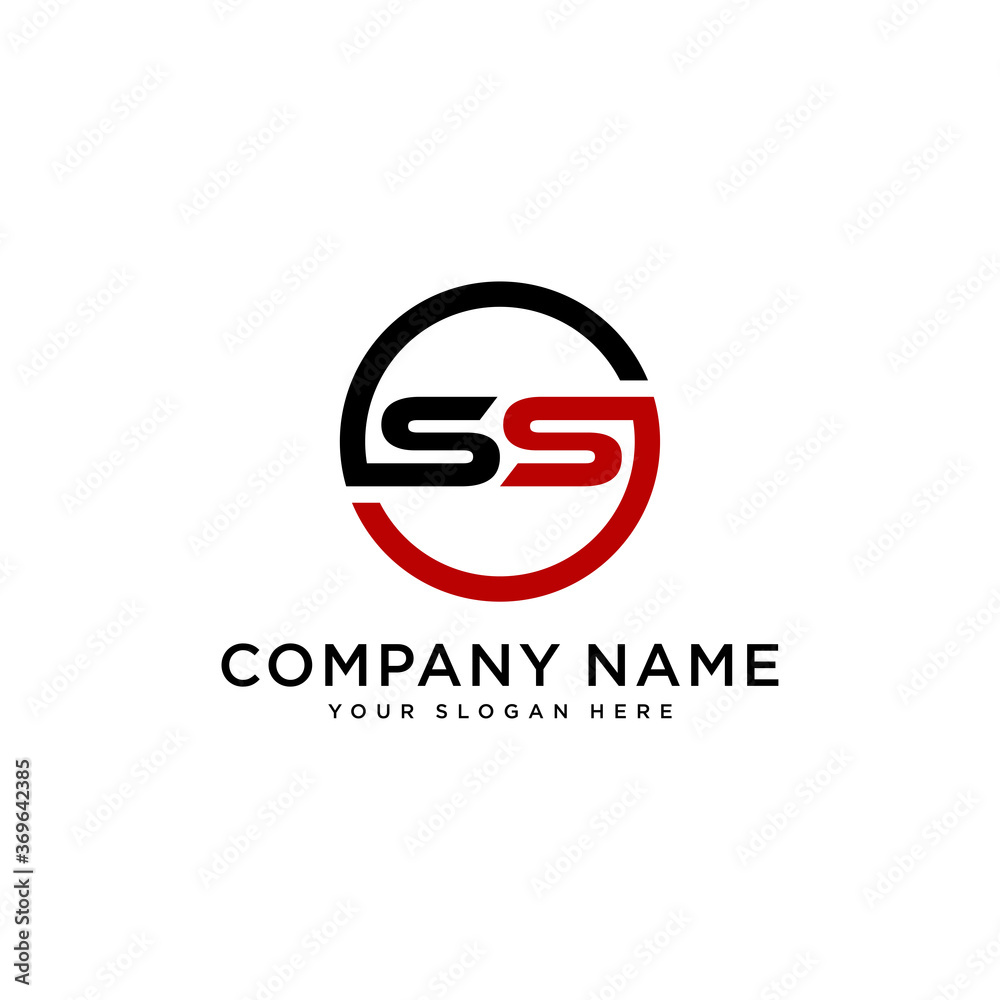 Initial SS logo design, Logo Design SS with Creative Modern Trendy ...