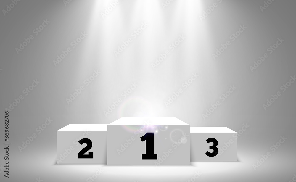 Vector illustration for award winners. Pedestal or platform for ...