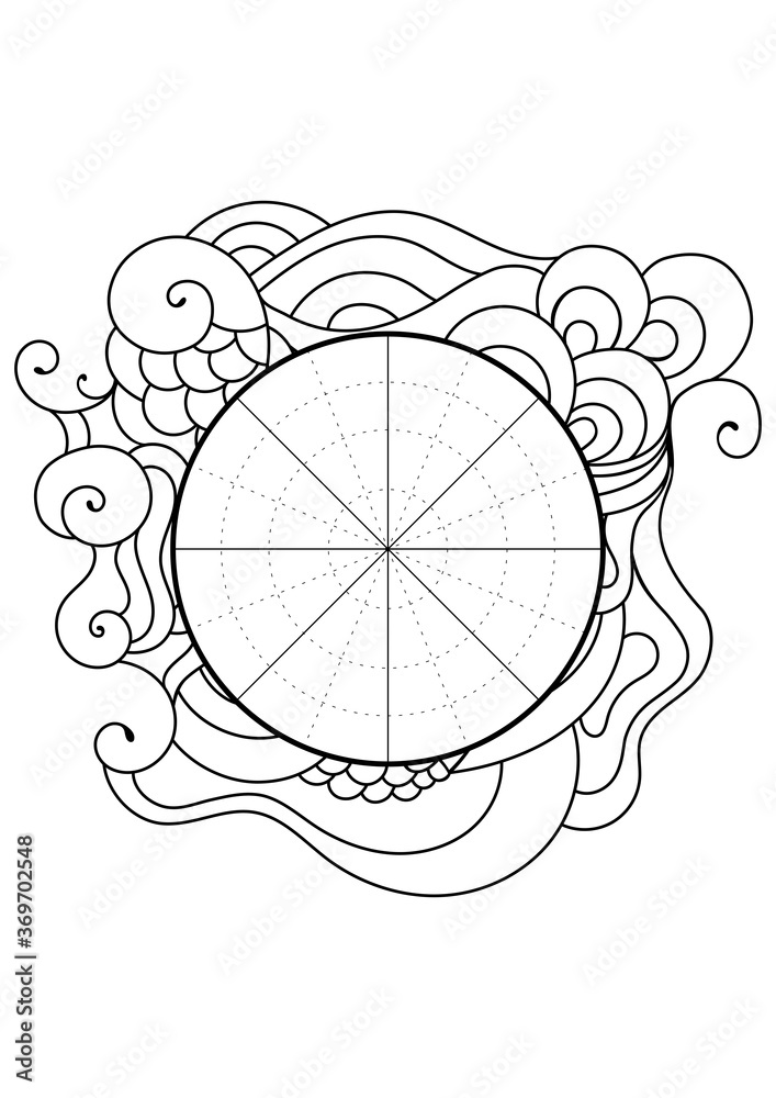 Wheel of Life. Life balance wheel radial diagram. Psychology and ...