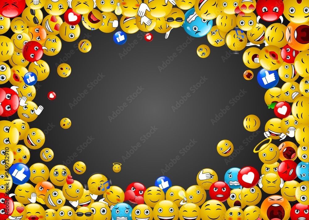 Design Modern Emoji Conceptual Abstract Art Illustration Isolated on ...