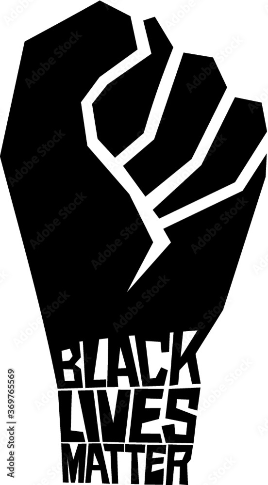 Vector illustration of the Black lives matter concept Stock Vector ...