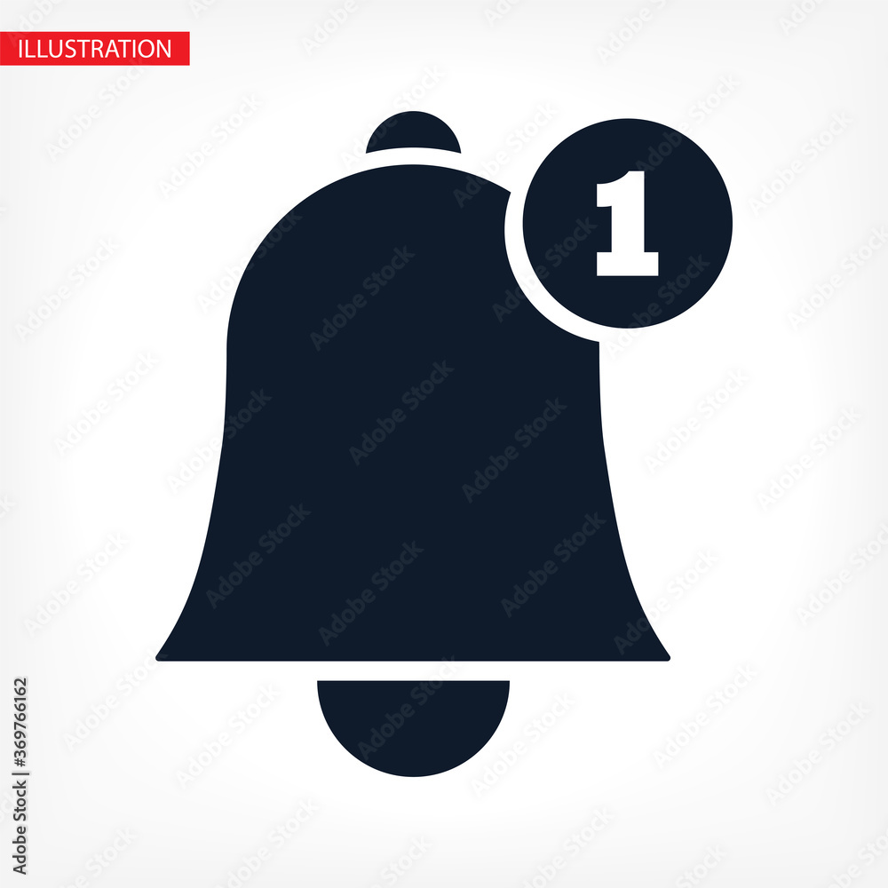 Notifications vector icon . reminder, mute symbol; EPS notifications ...