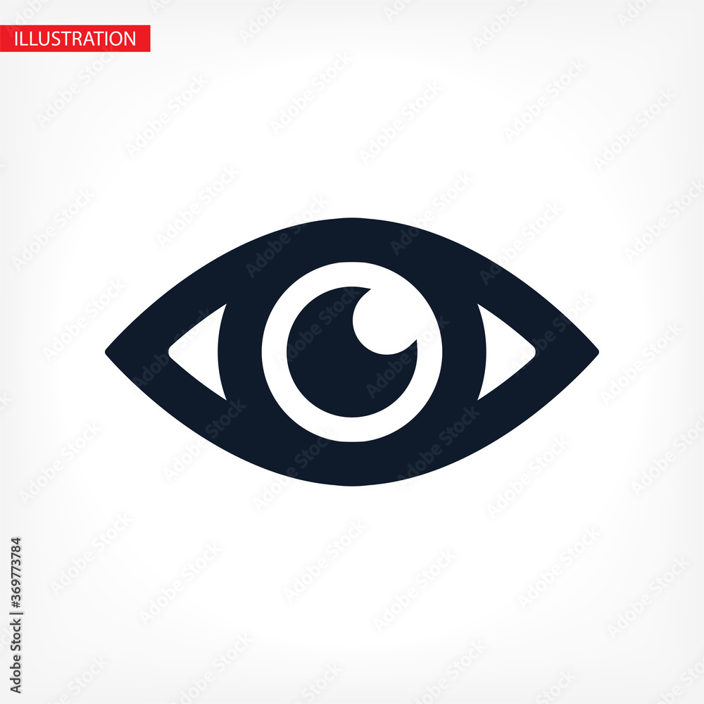 Eye vector icon. Open eye icon, The eye of the beholder. vector icon ...