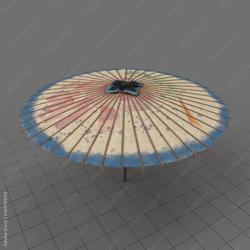 Bangasa Japanese umbrella Stock 3D asset | Adobe Stock