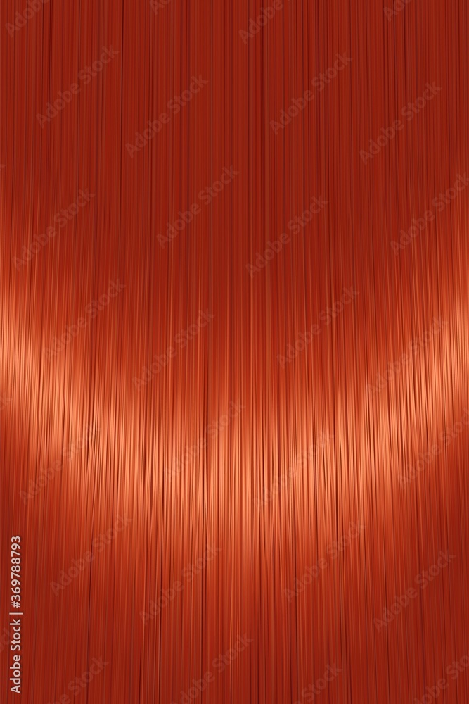 Realistic bright red straight hair texture background Stock ベクター ...