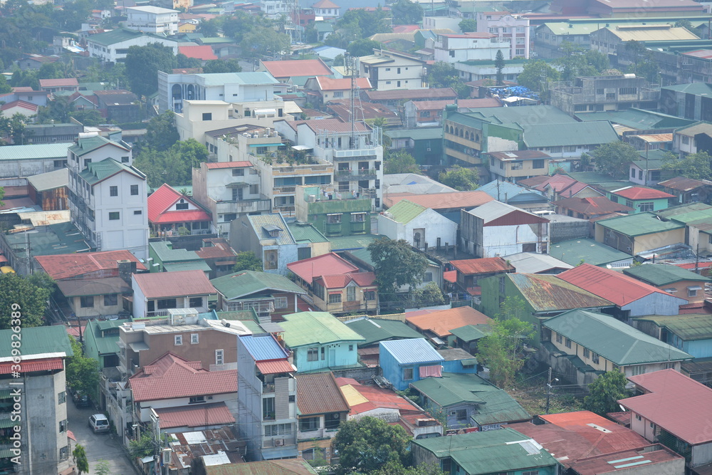Quezon city overview during daytime afternoon in Philippines Stock ...