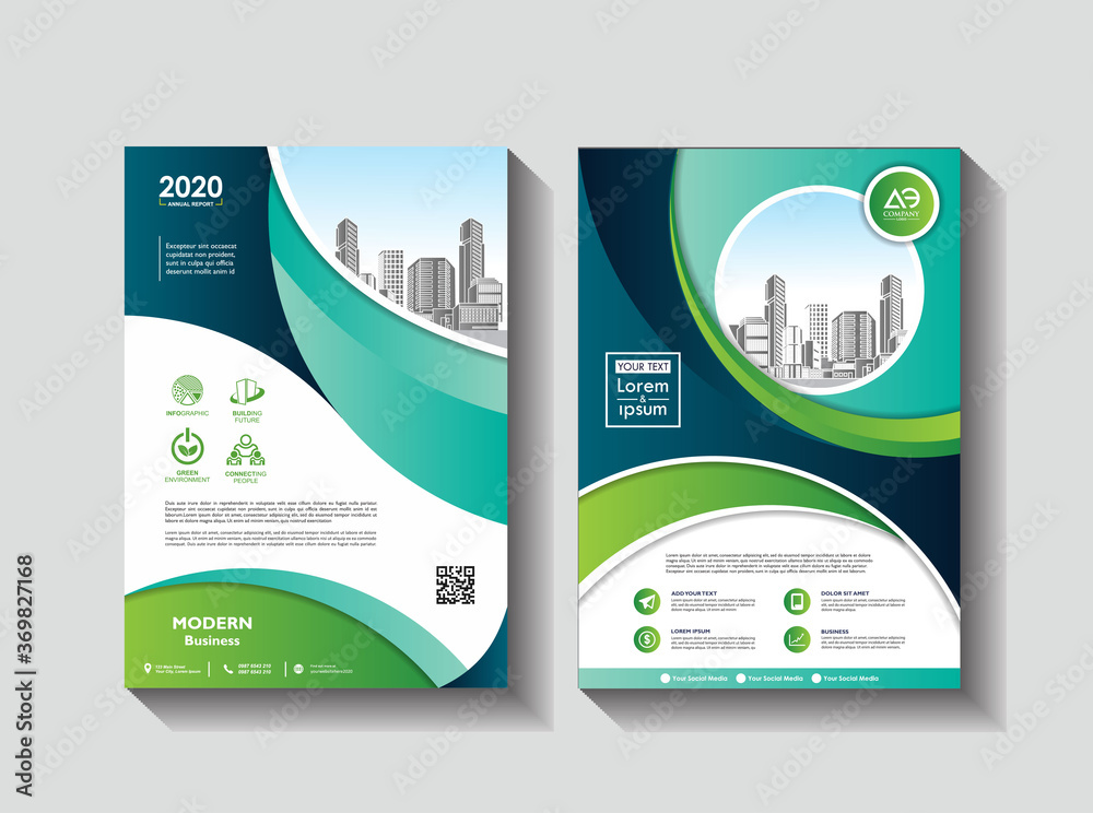 Proposal cover poster brochure Template Design Set Stock Vector | Adobe ...