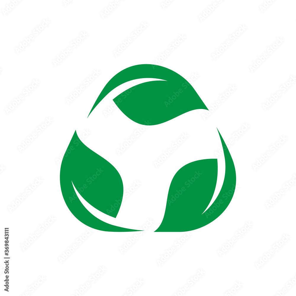 Biodegradable recyclable plastic free package icon design isolated on ...