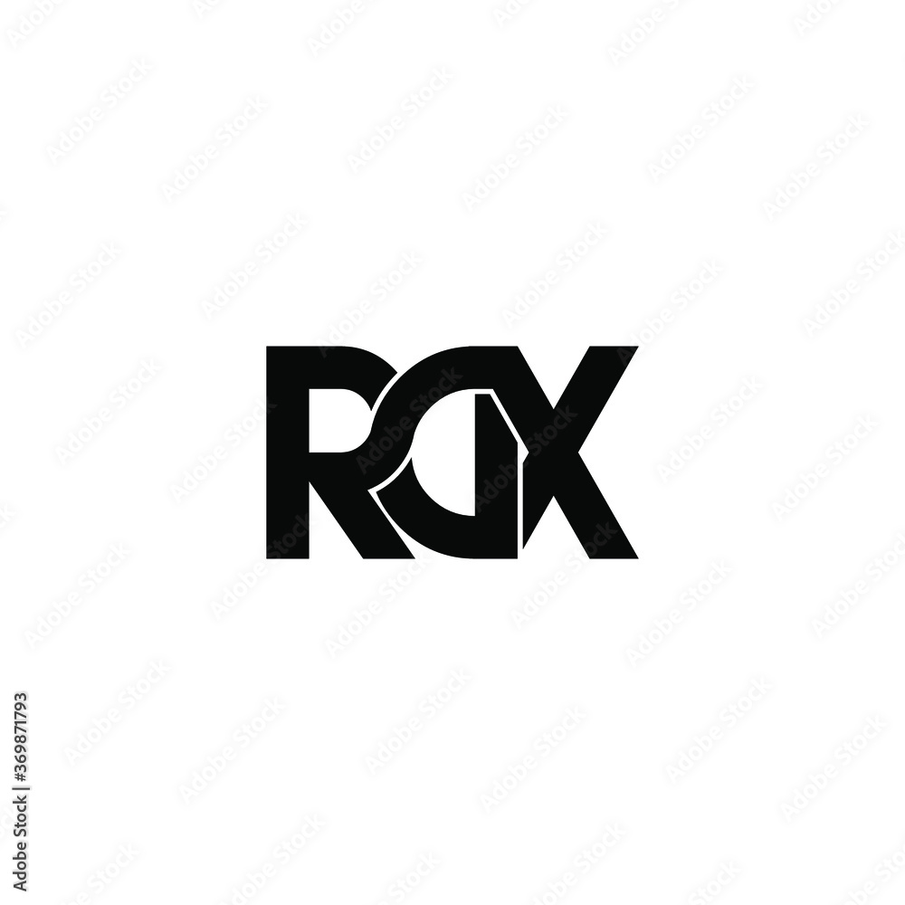 rdx letter original monogram logo design Stock Vector | Adobe Stock