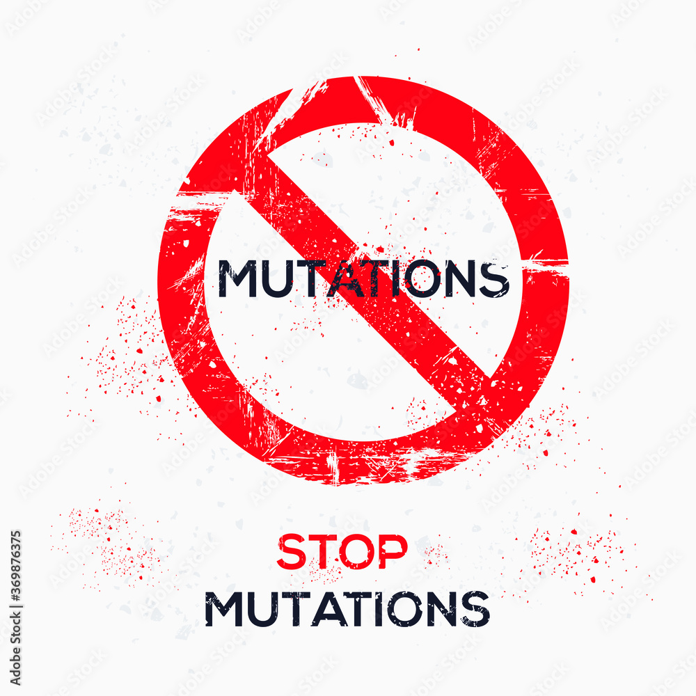 Warning sign (mutations), vector illustration. Stock Vector | Adobe Stock