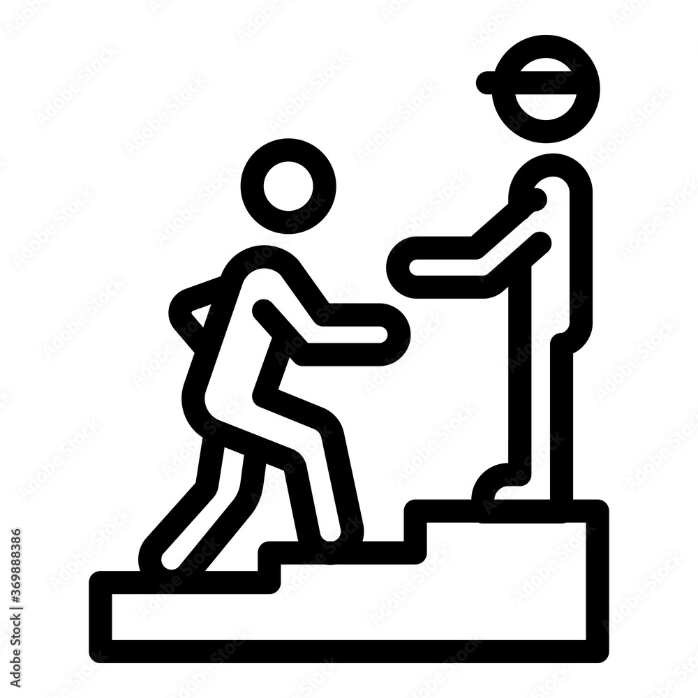 Sport trainer icon. Outline sport trainer vector icon for web design ...