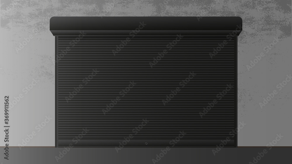 Roller shutter for window 3d. Closed roller shutter for a window ...