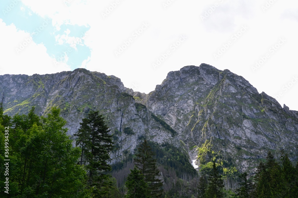 Giewont. Mountain massif in the Tatra Mountains of Poland. A mountain ...