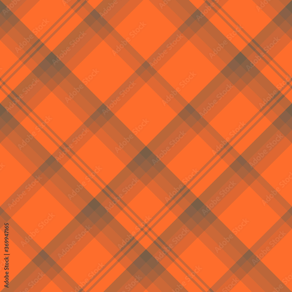 Seamless pattern in simple cozy orange and gray colors for plaid ...