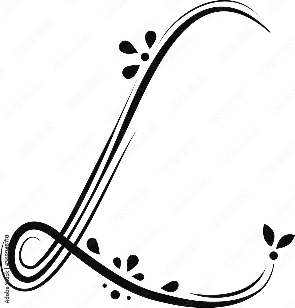 letra L Stock Vector | Adobe Stock