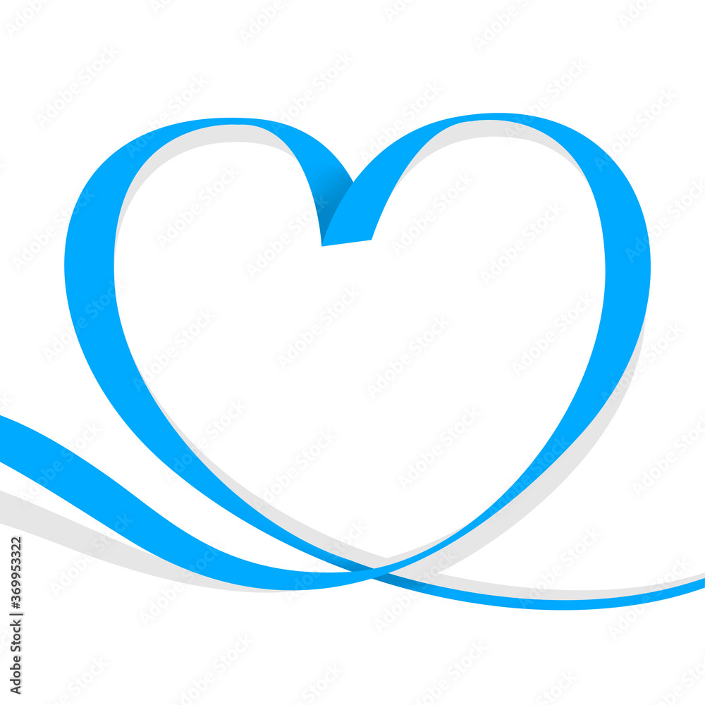 Baby Blue Ribbon Border