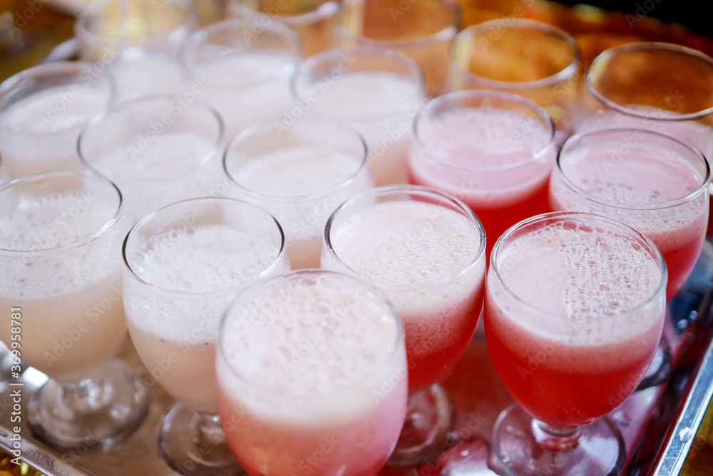 Wedding Event Catering Style Juices Recipe. Indian Welcome Drink Fresh ...