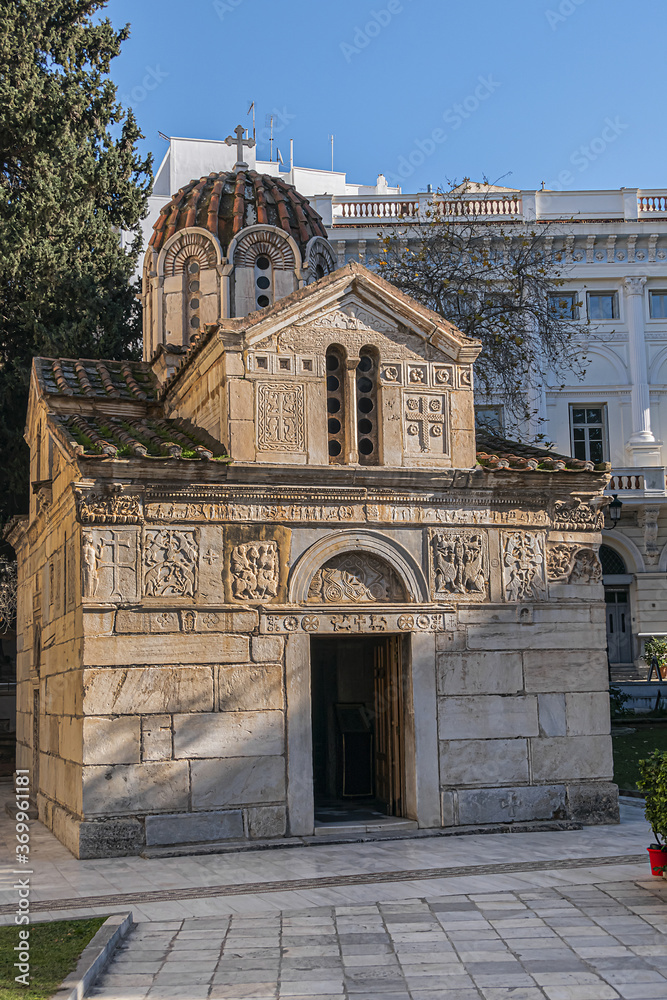 Byzantine style Church of Panagia Gorgoepikoos or Agios Eleftherios ...