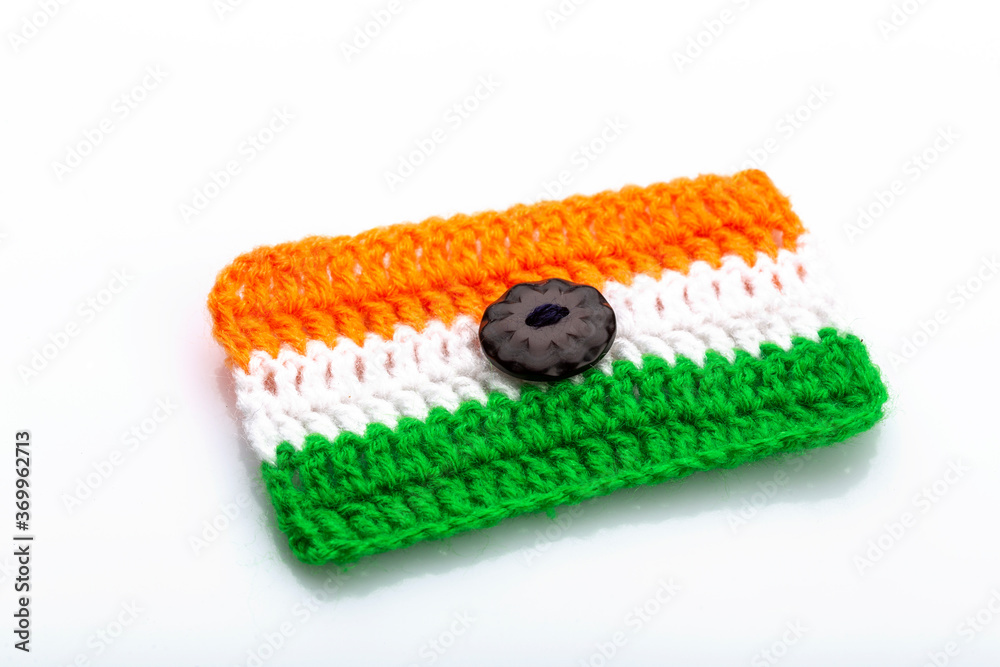Indian Tricolor or Tiranga with wool for indian Republic and ...