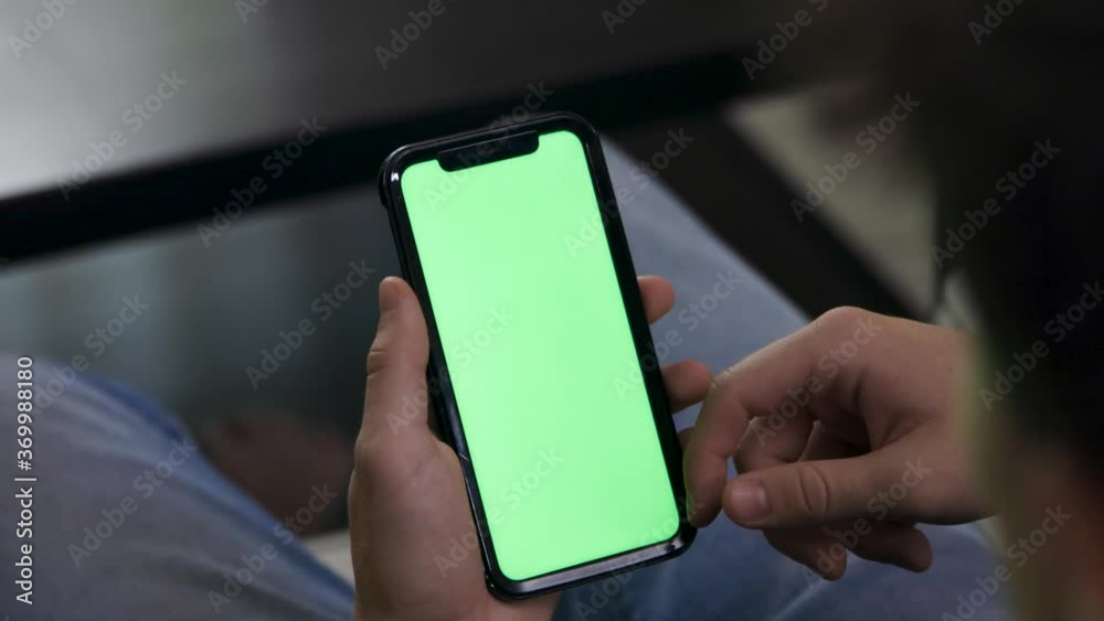 Cell phone, green screen, texting, app, chat, chroma key, technology ...