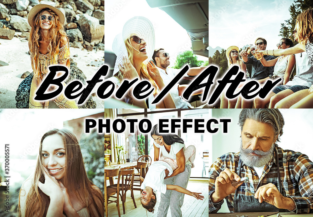 Adjustment Photo Effect Stock Template | Adobe Stock