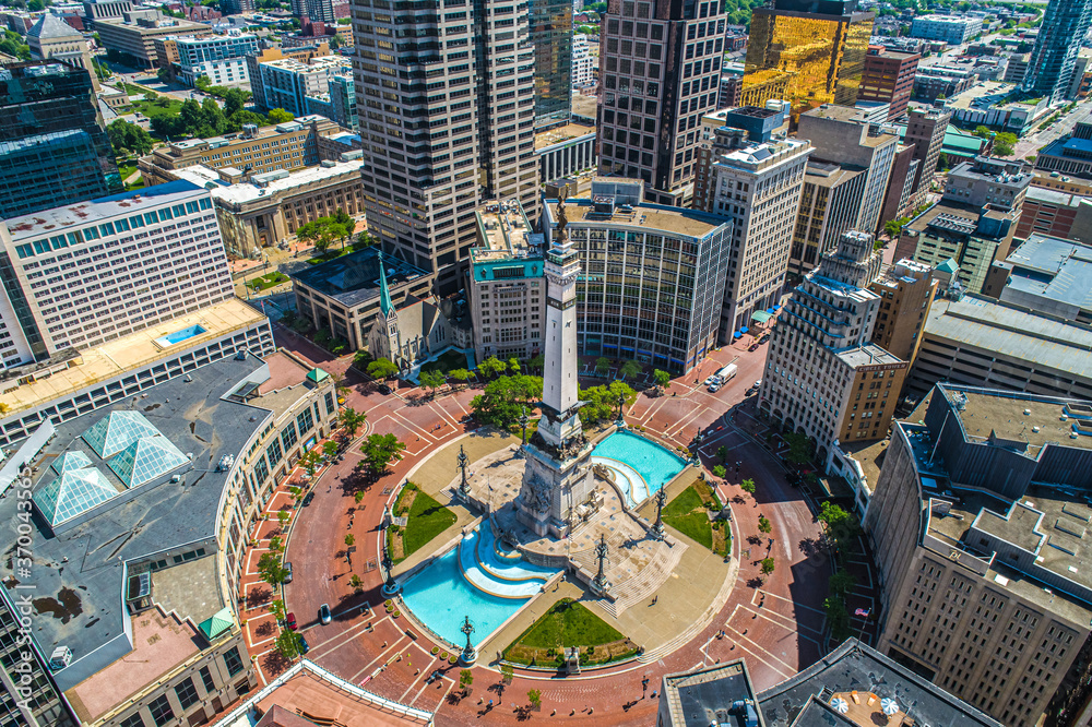 Aerial Photos of Indianapolis Indiana and it's wonderful Circle Center ...