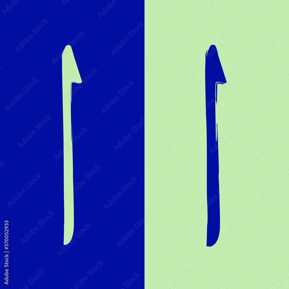 Elif (Alif) Letter Arabic Calligraphy Vector. Stock Vector | Adobe Stock