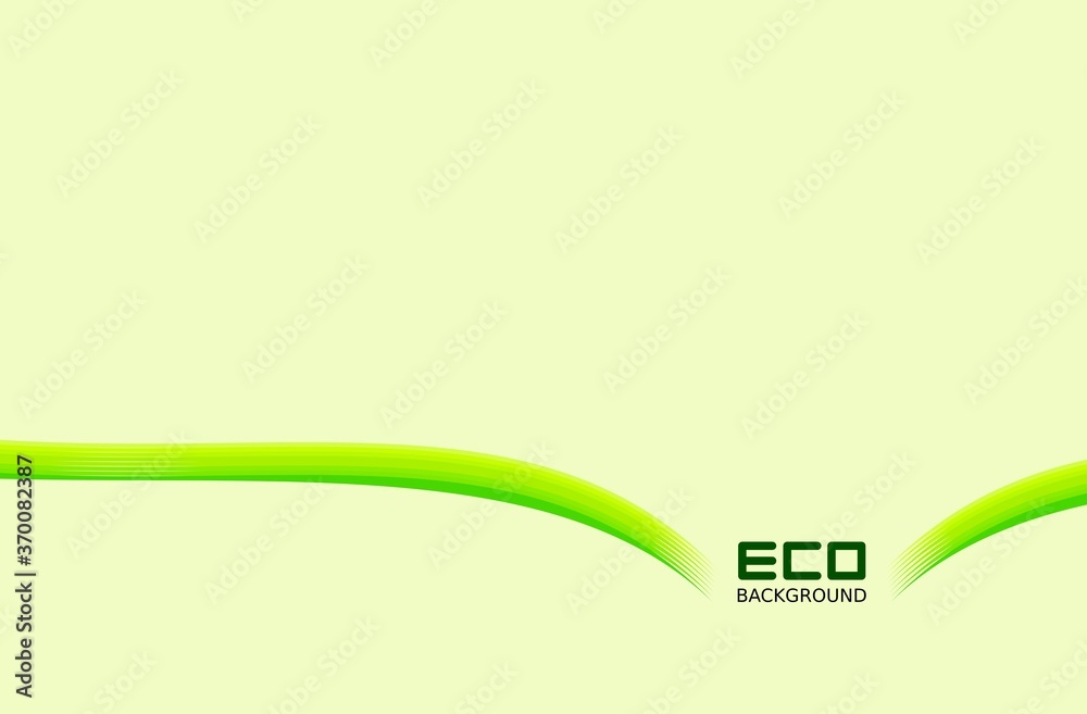Abstract green background with wave. Green eco friendly backgrounds ...