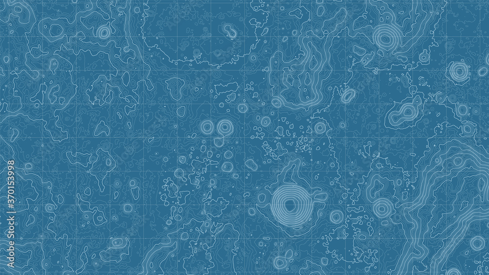 Vector abstract Moon relief map. Generated conceptual lunar elevation ...