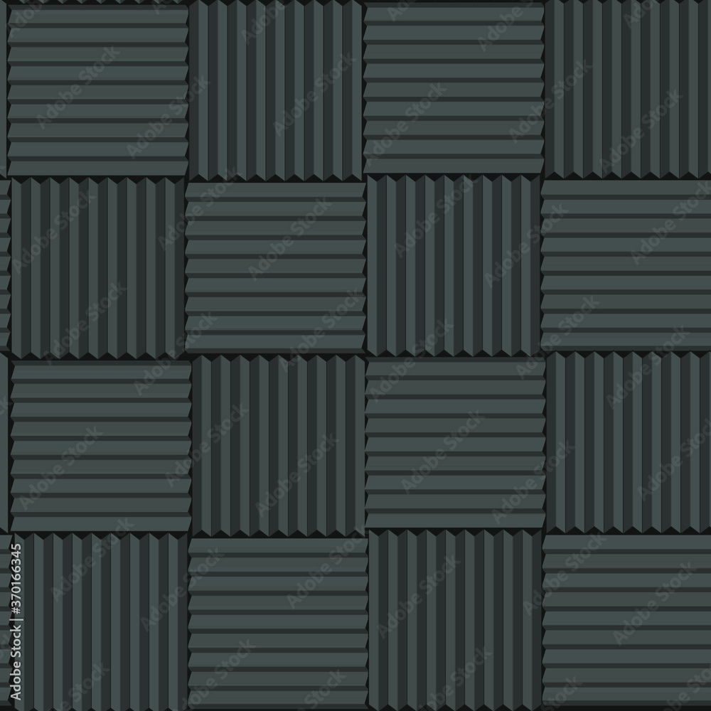 pattern, black squares soundproofing, texture Stock Vector | Adobe Stock