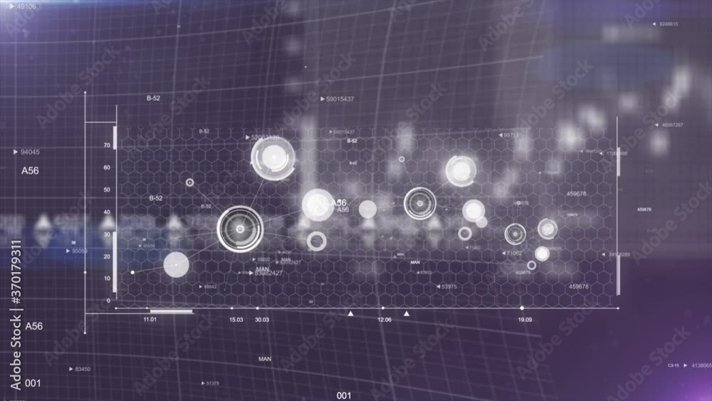 Data analysis chart and graph technological corporate video background ...