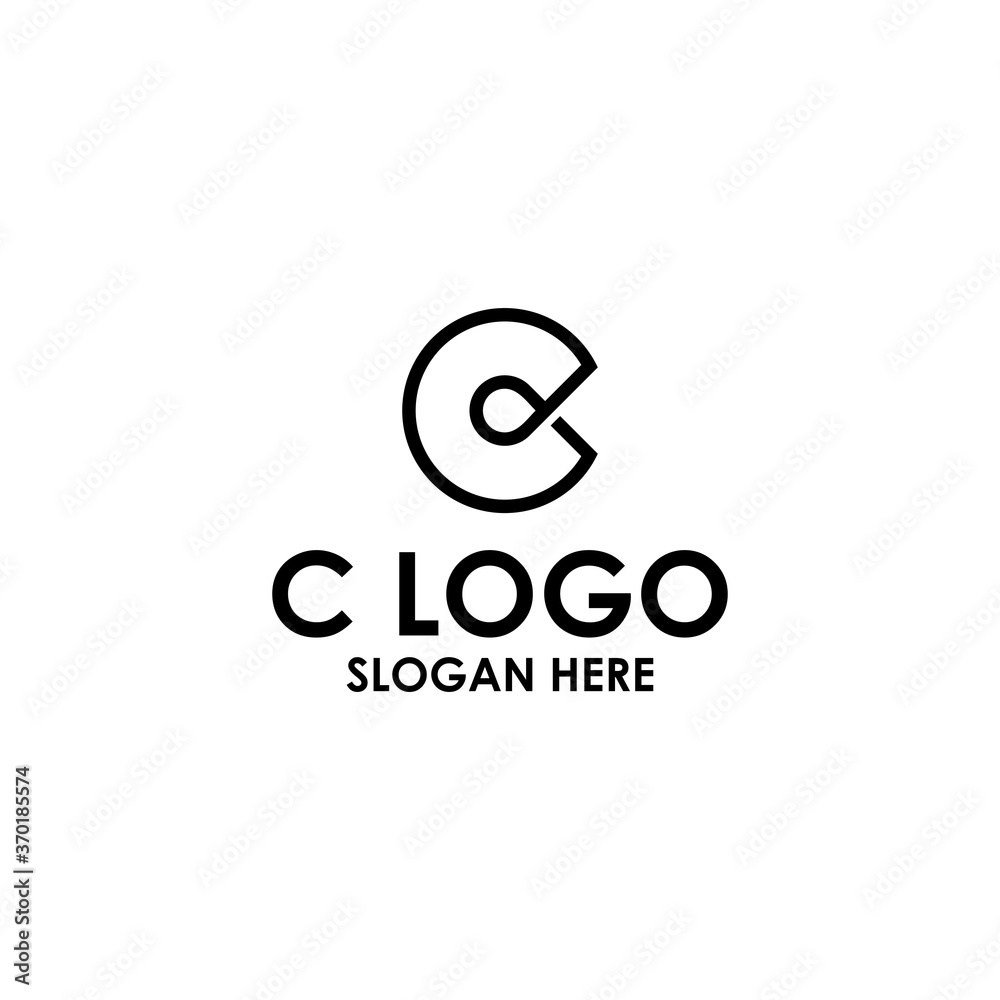 letter c graphic logo Stock Vector | Adobe Stock