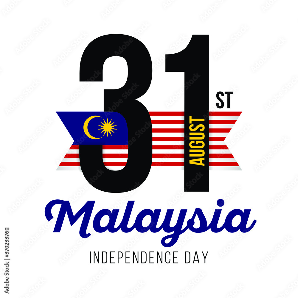 Congratulatory design for August 31, the Independence Day of Malaysia ...