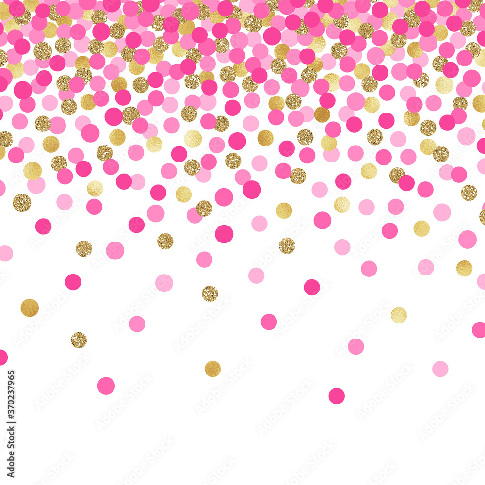 Falling Confetti Background - Colorful confetti falling on solid white ...