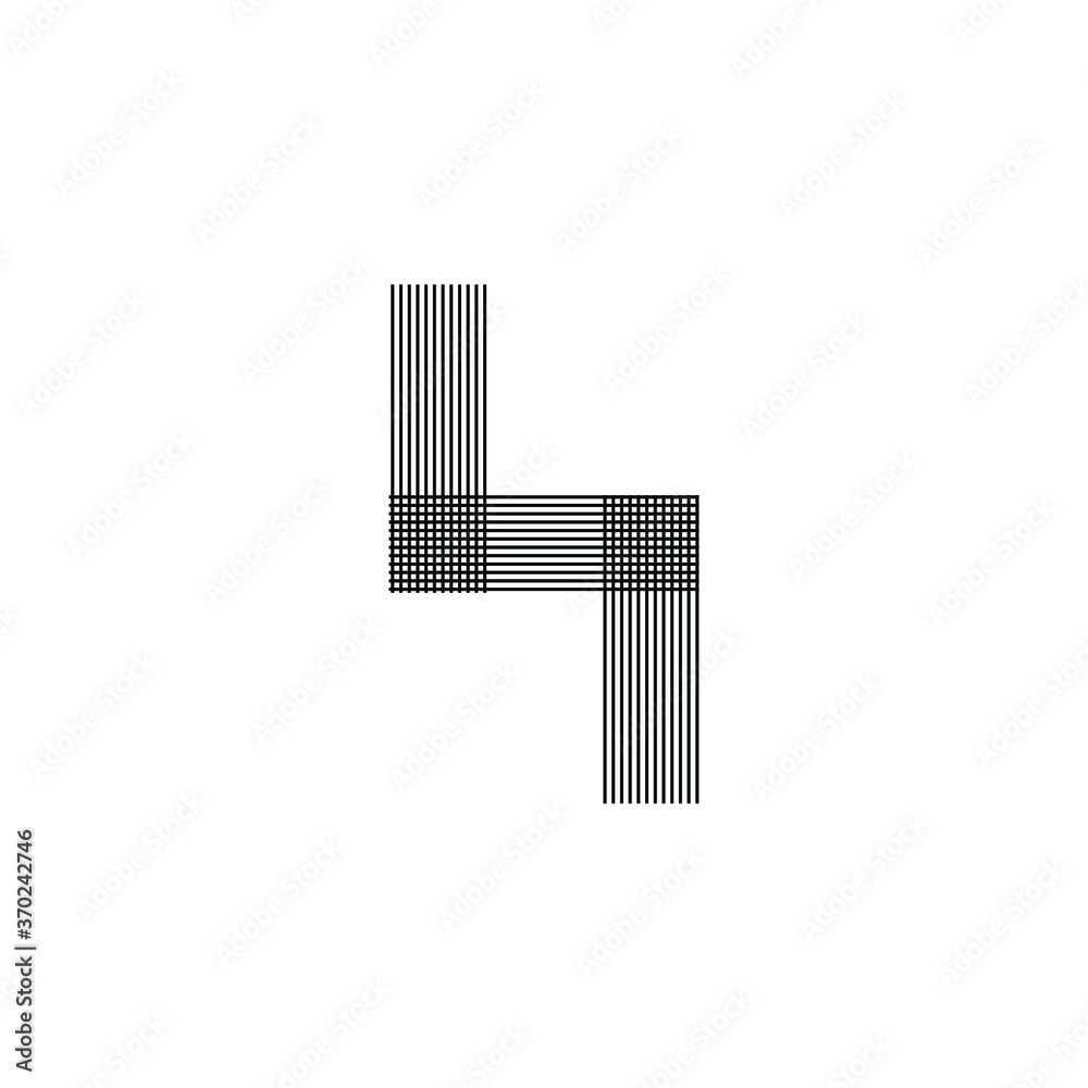 four number lines style. Vector illustration Stock Vector | Adobe Stock