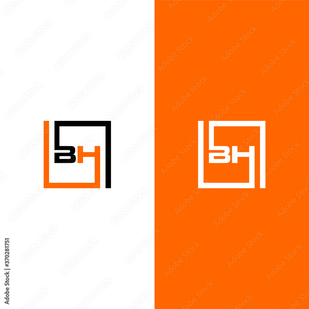 B & H letters Joint logo icon vector template for corporate logo and ...