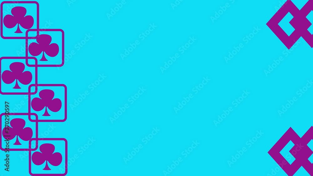 green background with clubs shape, background for designs work Stock ...