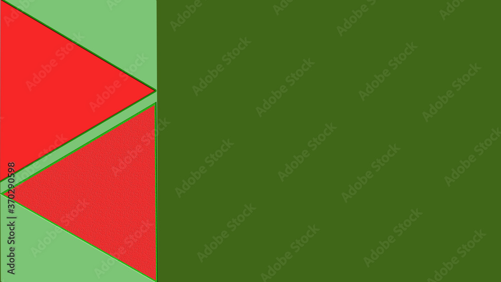 abstract green background, green background with red triangle Stock ...