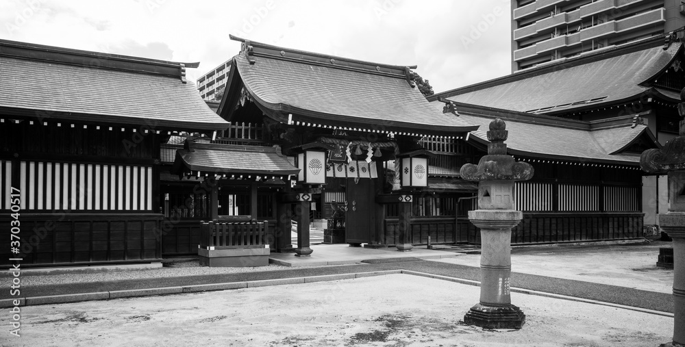 japan, famous place, building, red, wooden building, japanese, shinto ...