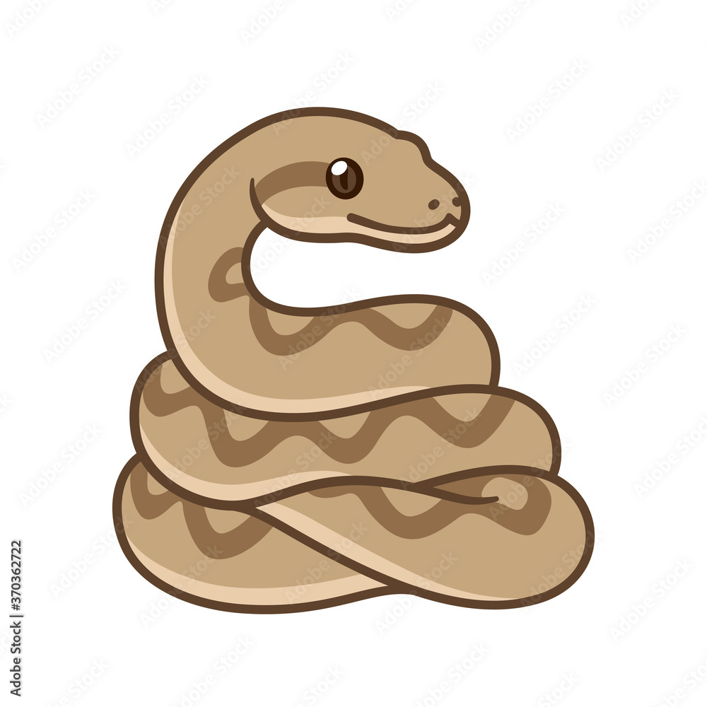 Cartoon snake drawing Stock Vector | Adobe Stock