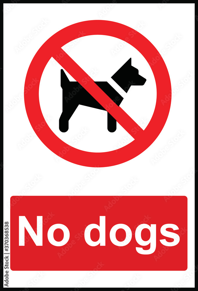 No dogs signs and symbols Stock Illustration | Adobe Stock