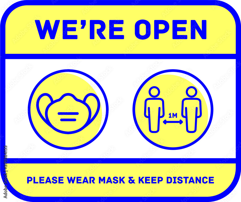 were open sign sticker vector eps Stock Vector | Adobe Stock