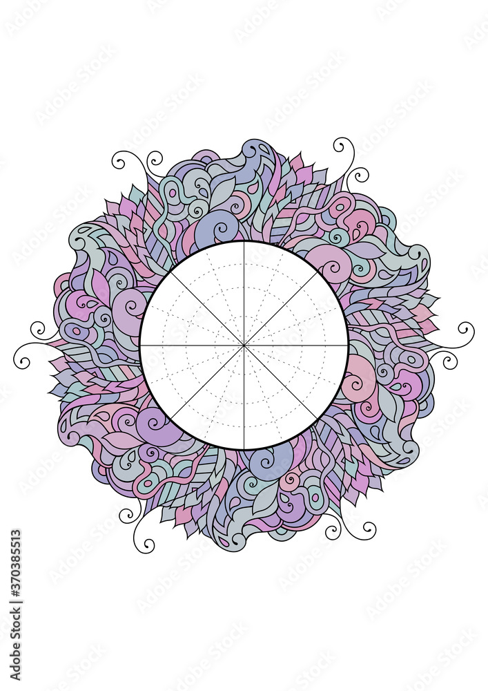 Wheel of Life. Life balance wheel radial diagram. Psychology and ...
