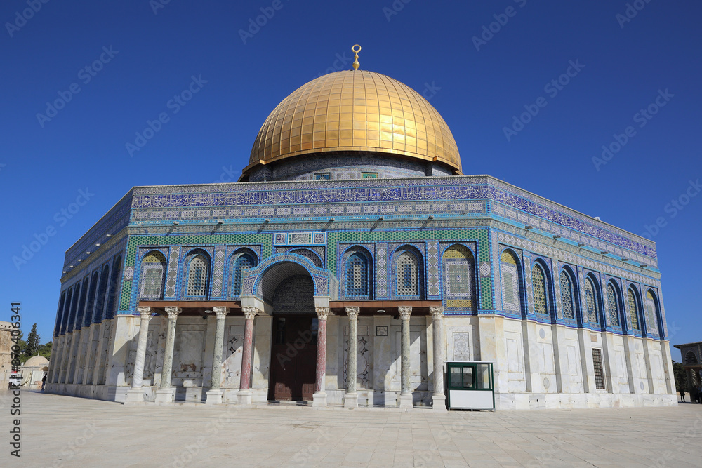Dome of the Rock.Temple Mount. Al-Aqsa Mosque. Dome of the Rock.Temple ...