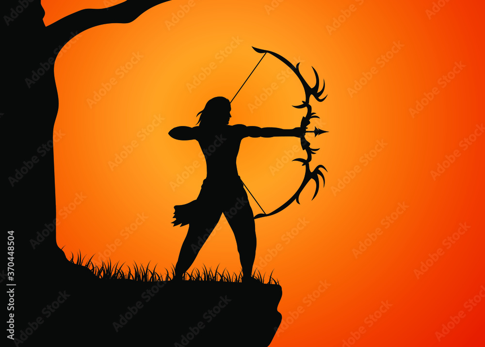 Lord rama logo graphic trendy silhouette design. Stock Vector | Adobe Stock