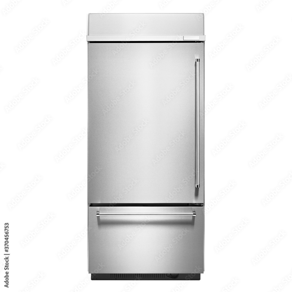 Counter-Depth 20.9 Cu. Ft. Bottom Freezer Refrigerator Isolated on ...