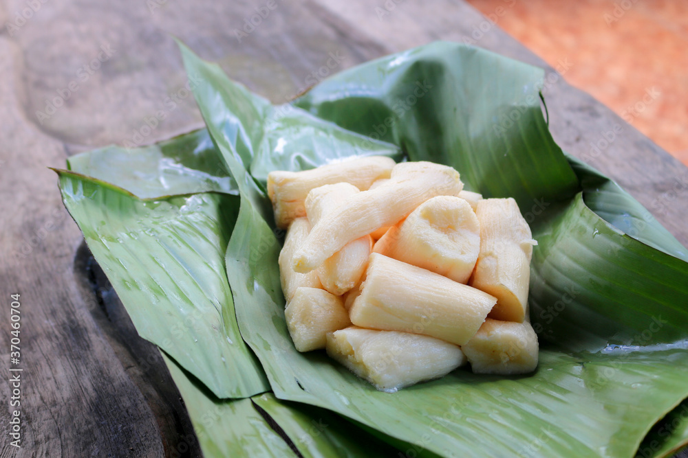 Tapai or Tape or Peuyeum are traditional food snack from indonesia ...