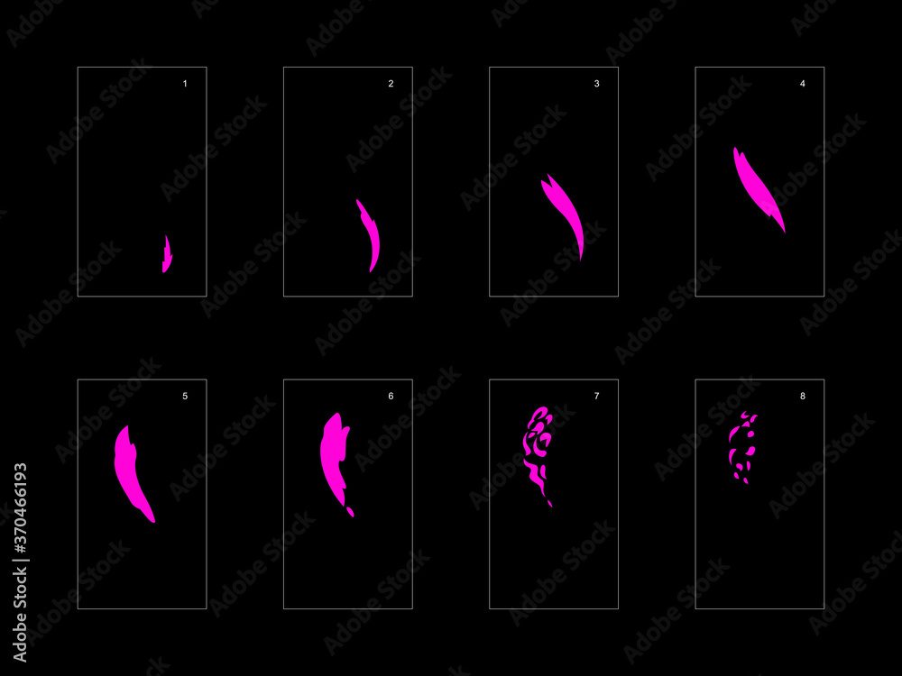 Smoke effect. poison smoke animation sprite sheet. classic poison smoke ...