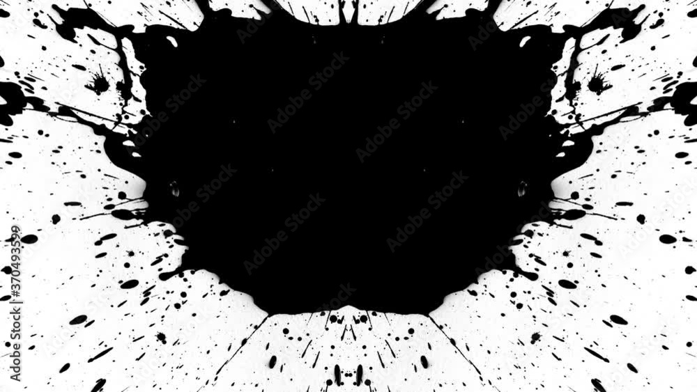 Vídeo do Stock: Ink Splatter And Stains Brushes Patterns Animation ...