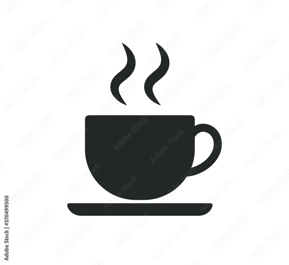 Coffee cup icon symbol. Tea cup logo symbol sign. Vector illustration ...